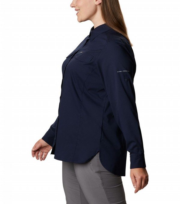 Womens Silver Ridge Lite Long Sleeve Shirt - Plus Size Dark Nocturnal ...