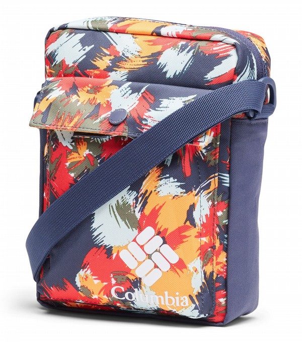 Unisex Zigzag Side Bag Nocturnal Typhoon Bloom Multi | Columbia