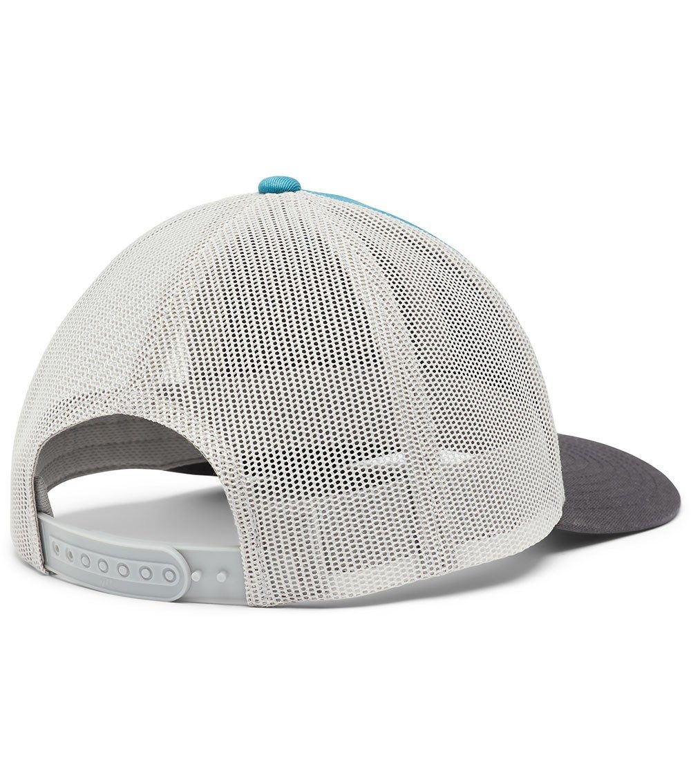 Columbia Unisex Mesh Snap Back Hat Deep Marine / Shark Hyper Nature Patch